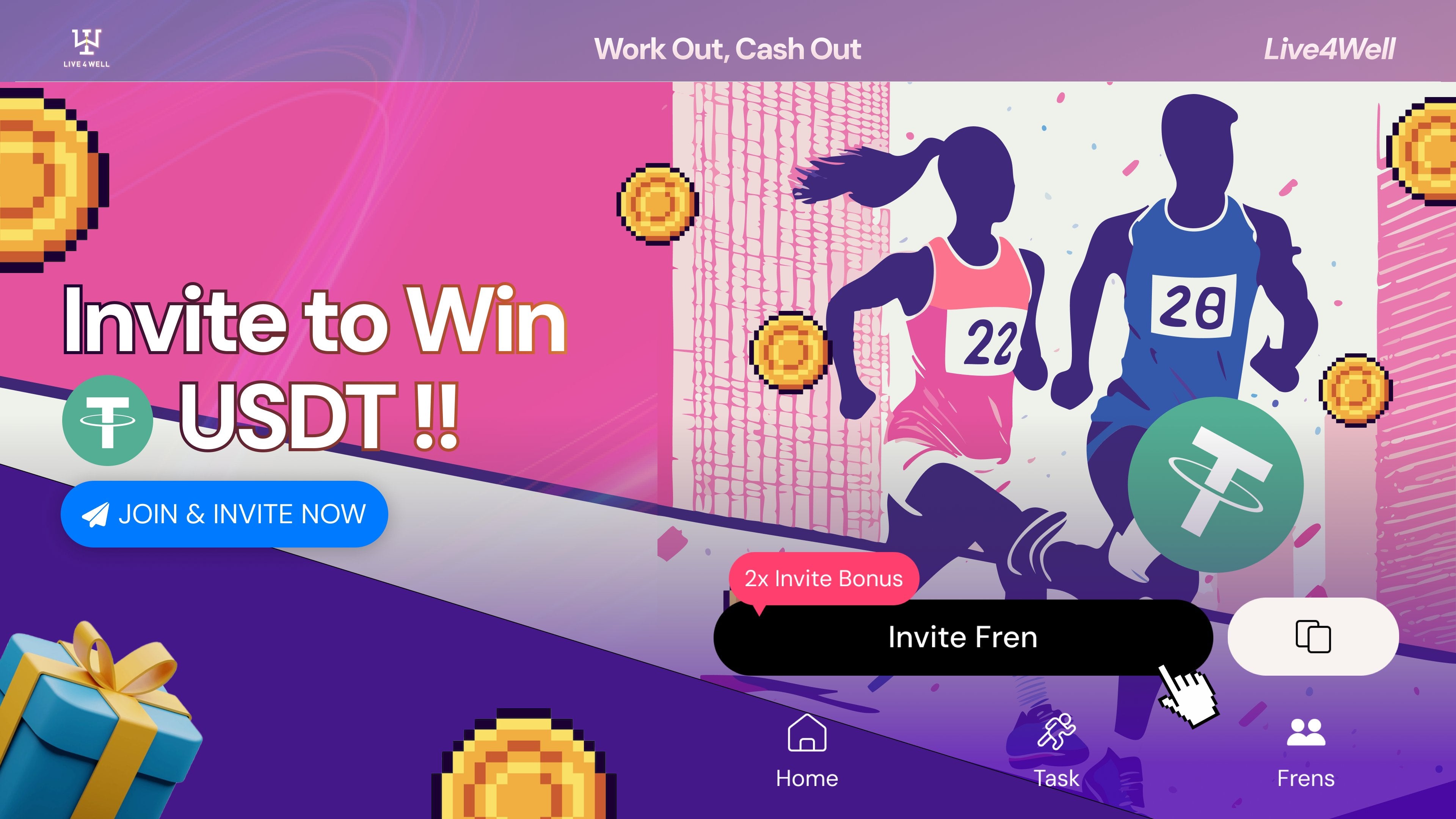 Big congrats to our winners!🔥 - Invite friends and win USDT 🫂 | Live4Well